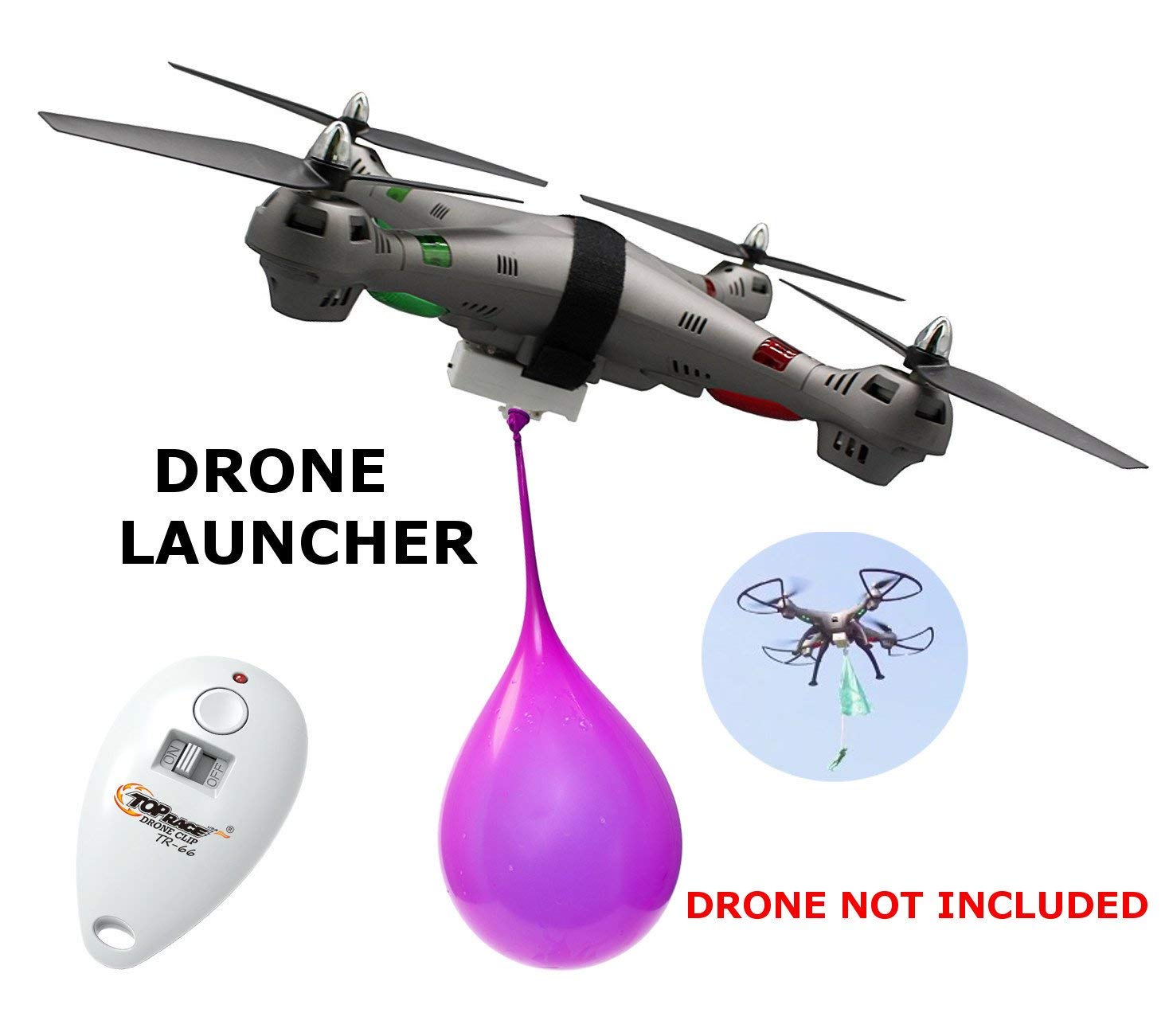 Top Race Clip Remote Control Object Launcher, Release and Drop Drone ...